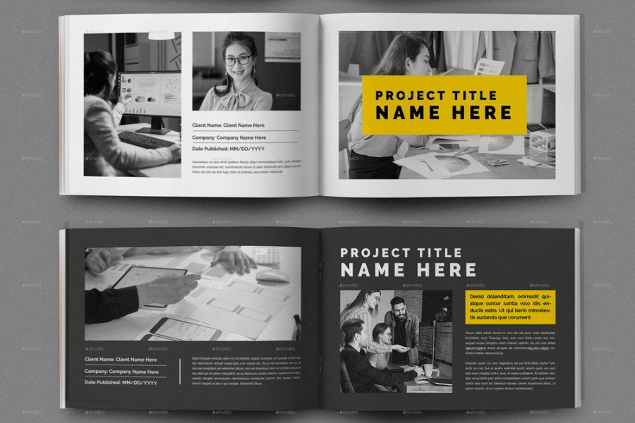 Portfolio Booklet Template InDesign INDD - Design Template Place