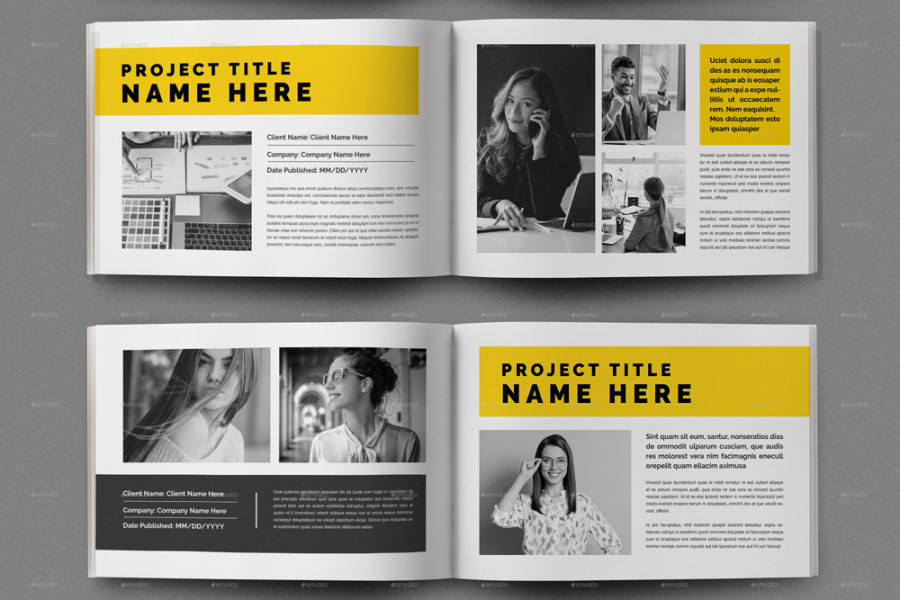 Portfolio Booklet Template InDesign INDD - Design Template Place