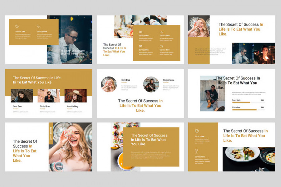 Food Google Slides Template - Design Template Place