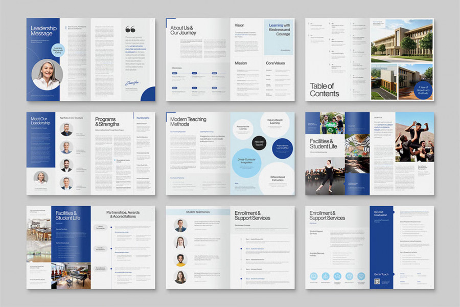 Bold Company Profile Template - Design Template Place