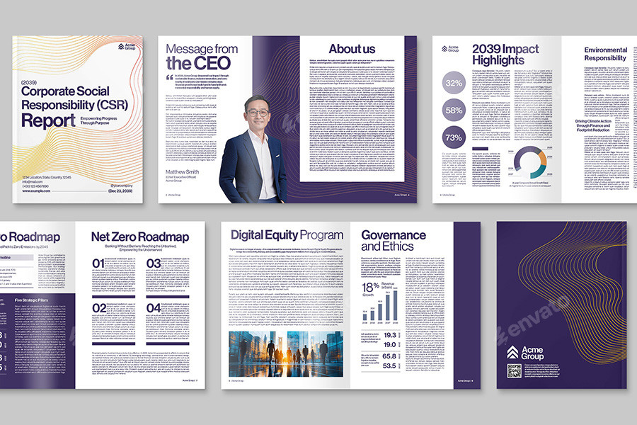 Employee Onboarding Handbook Template - InDesign INDD - Design Template ...
