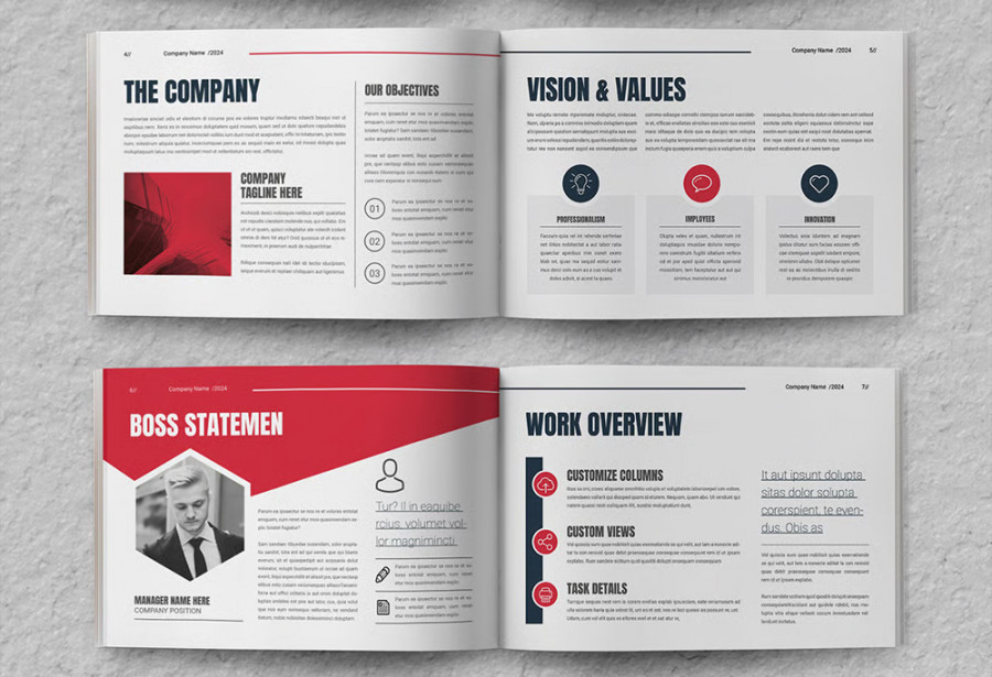 Professional Company Profile Template – Adobe InDesign (A4, 16 Pages ...