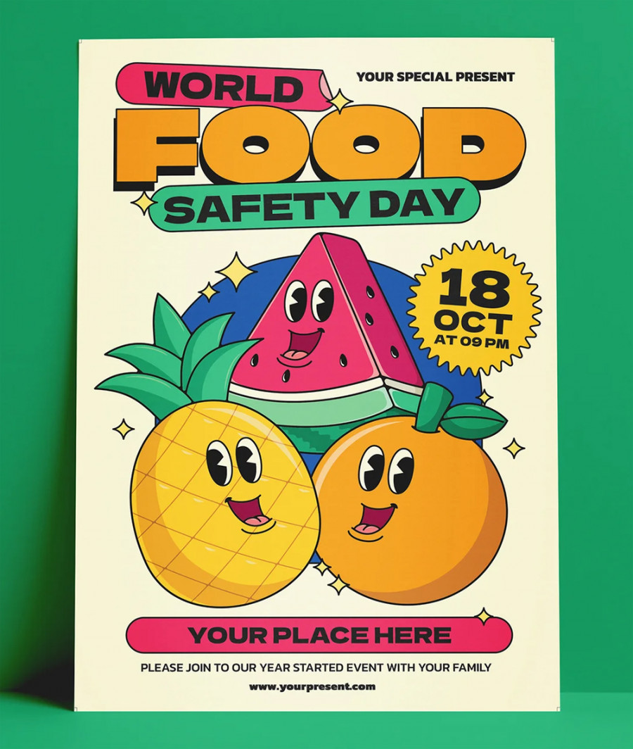 World Food Flyer Design - Design Template Place