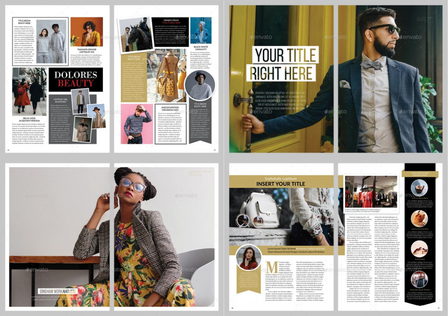 New Fashion Magazine Template - InDesign INDD - Design Template Place