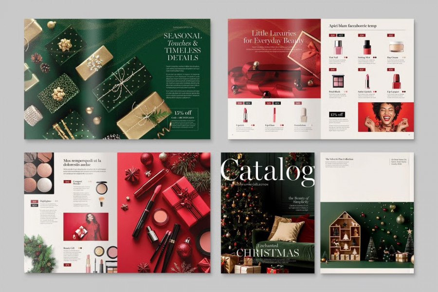 Christmas Catalog Template - Design Template Place